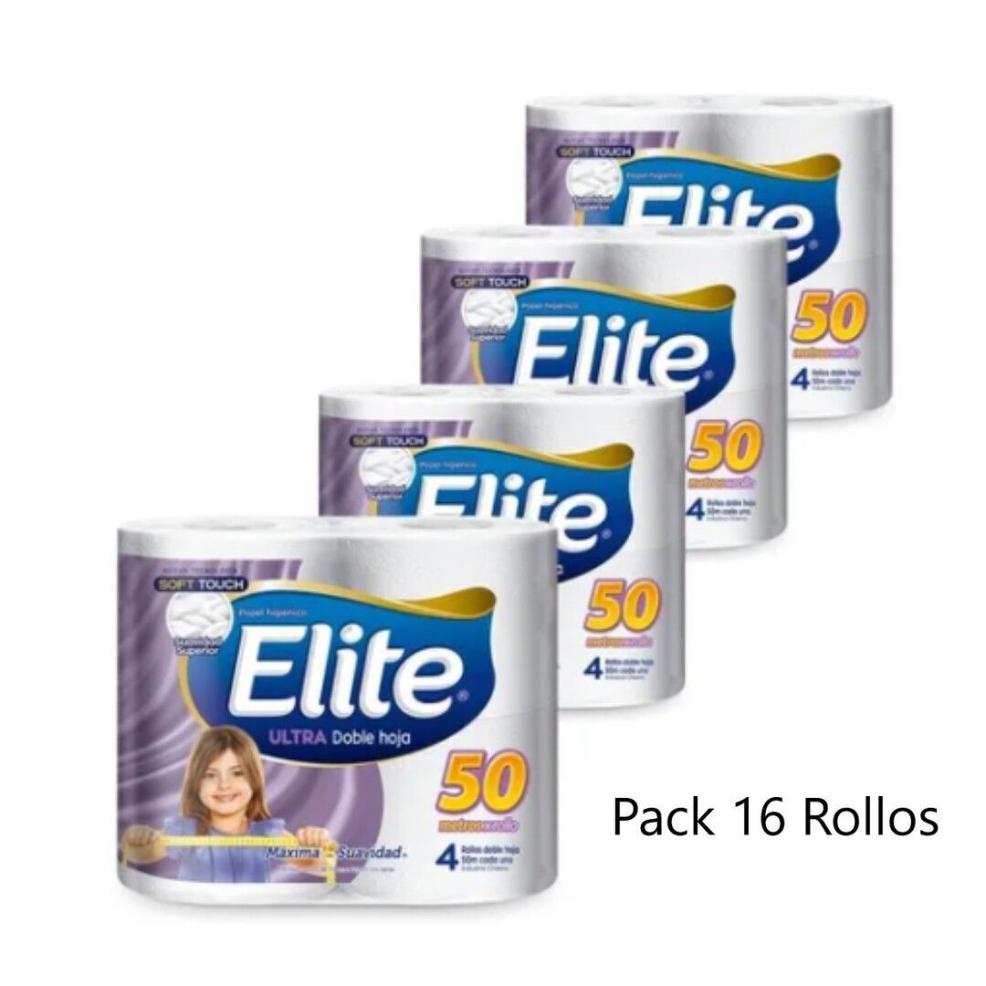 Papel Higiénico Elite Ultra Doble Hoja 50 Metros